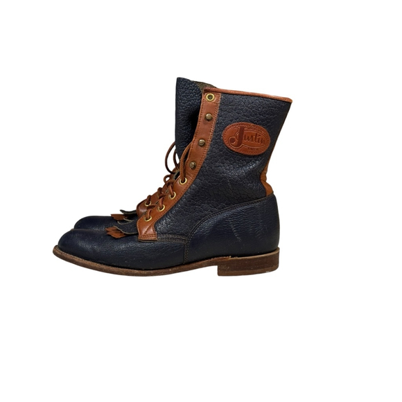 Justin Boots | Shoes | Vtg 8s Justin Womens L0552 Lacer Roper Kiltie ...